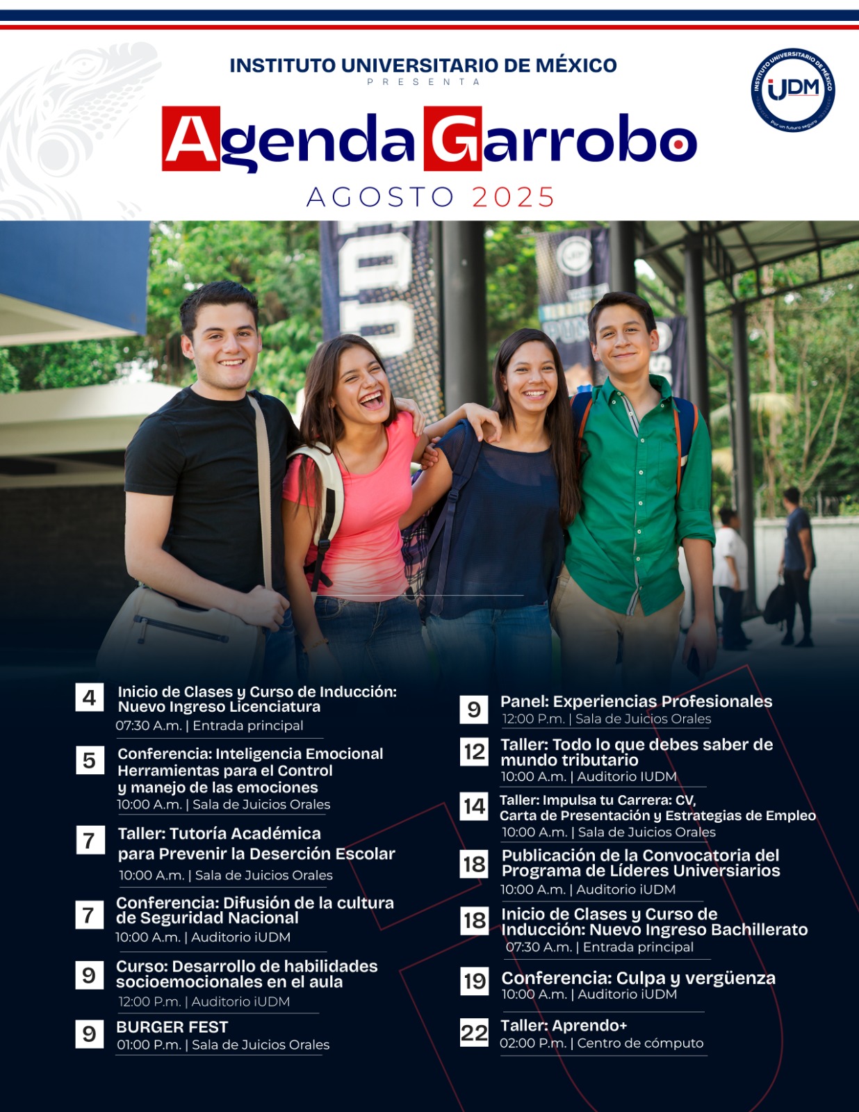 Vida Estudiantil - IUDM | Instituto Universitario de México